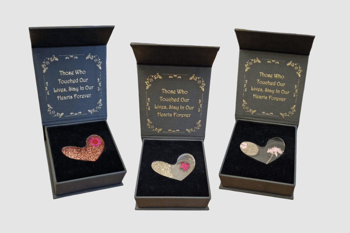 Eternal Heart Hair and Ashes Capsule - Hurstwood Keepsakes - Memorial ...
